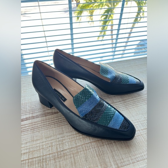 Lafayette 148 New York | Shoes | Lafayette 48 Ny Blue Snake Texture ...